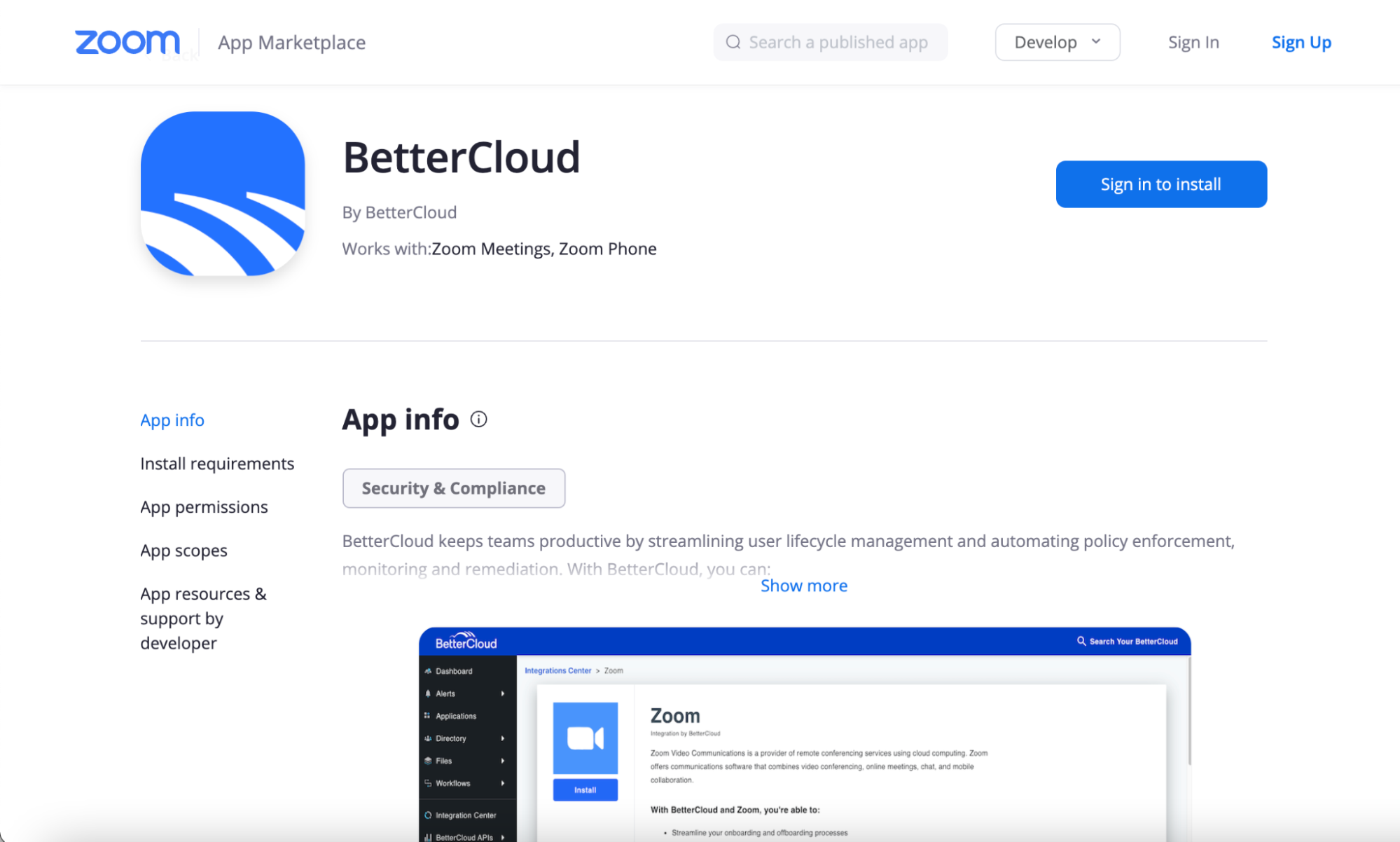 Integrating Zoom with BetterCloud