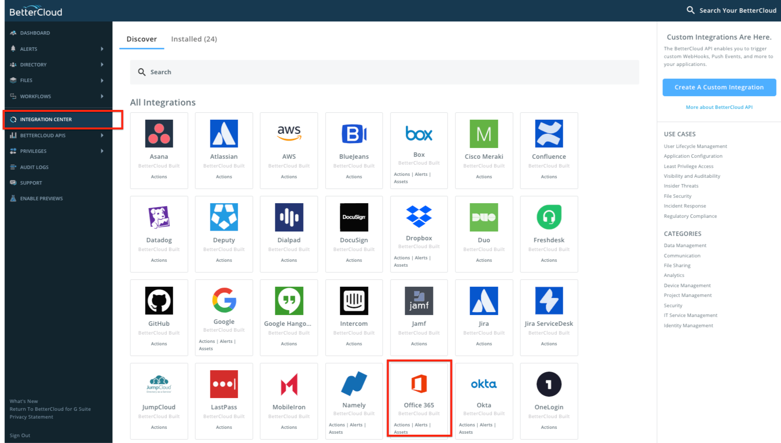 Integrating Office 365 with BetterCloud