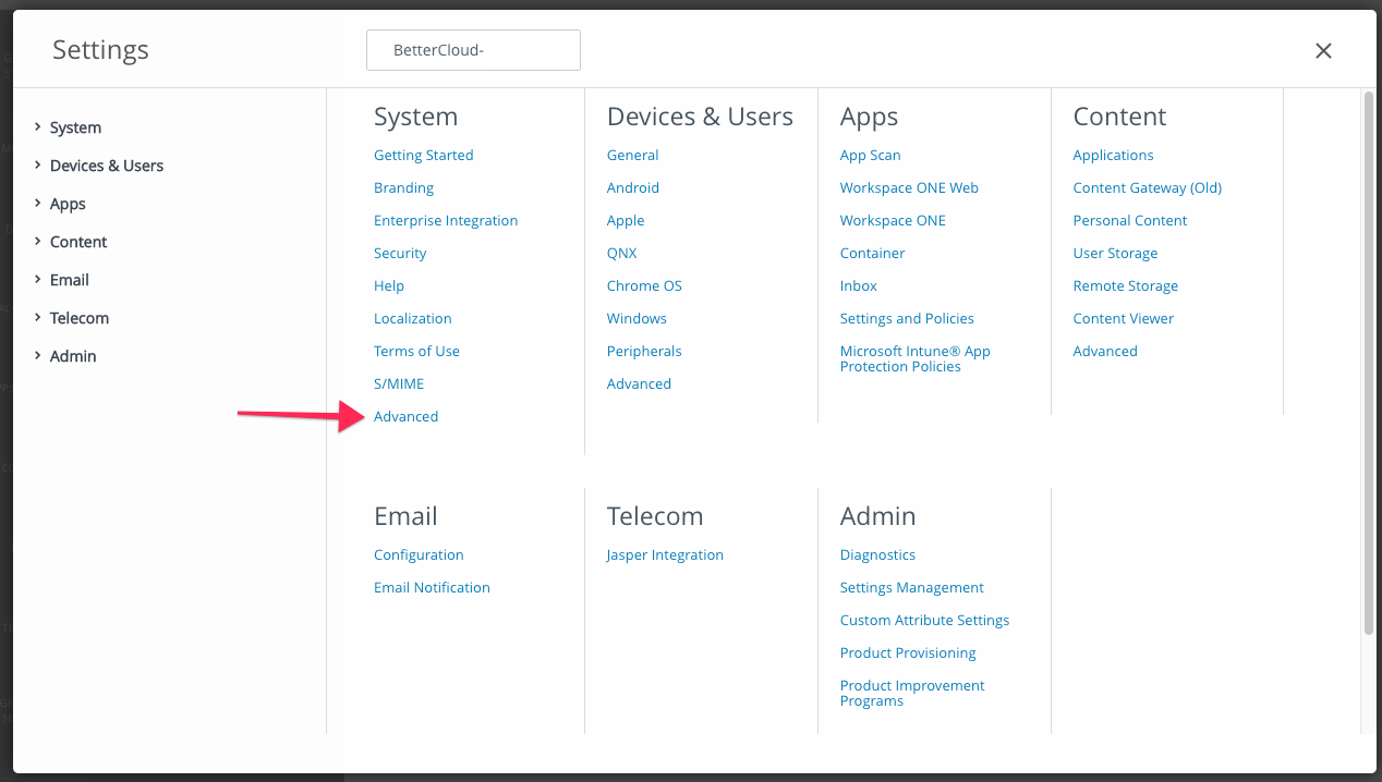 Integrating Workspace ONE with BetterCloud