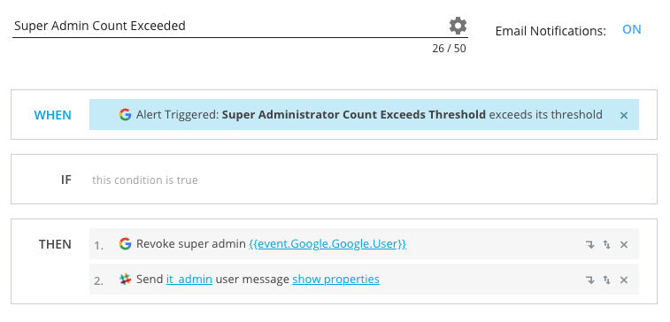 Use Case: Super Admin Count Exceeded
