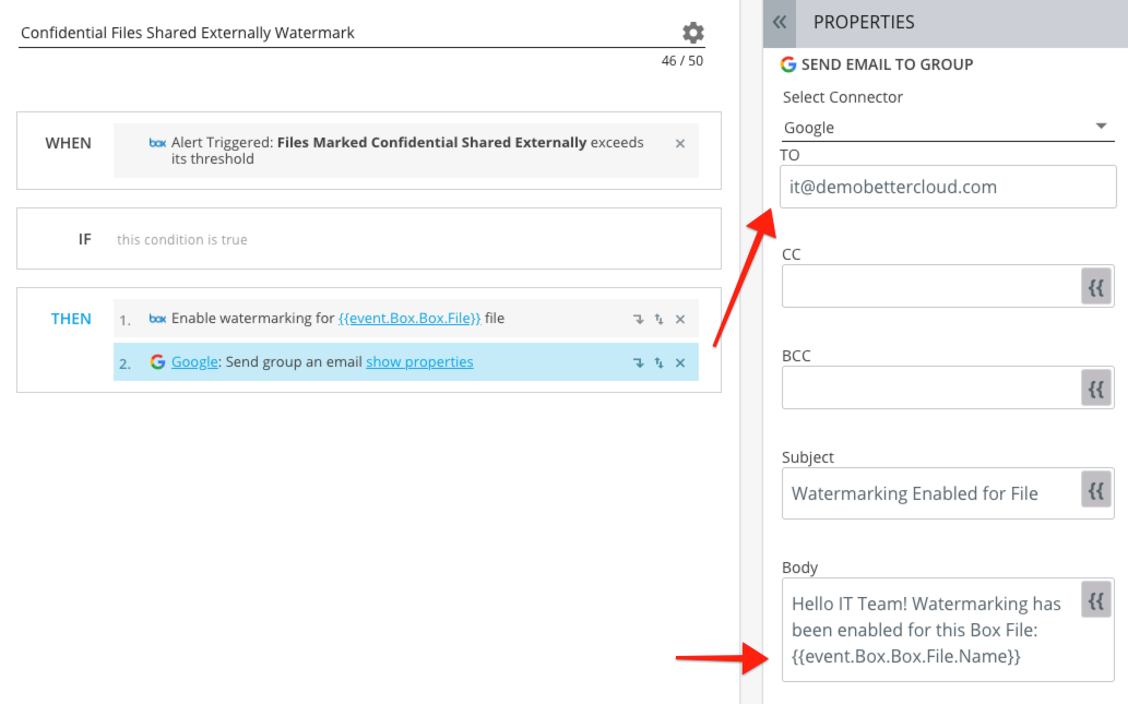 Use Case: Watermarking Externally Shared Files in Box