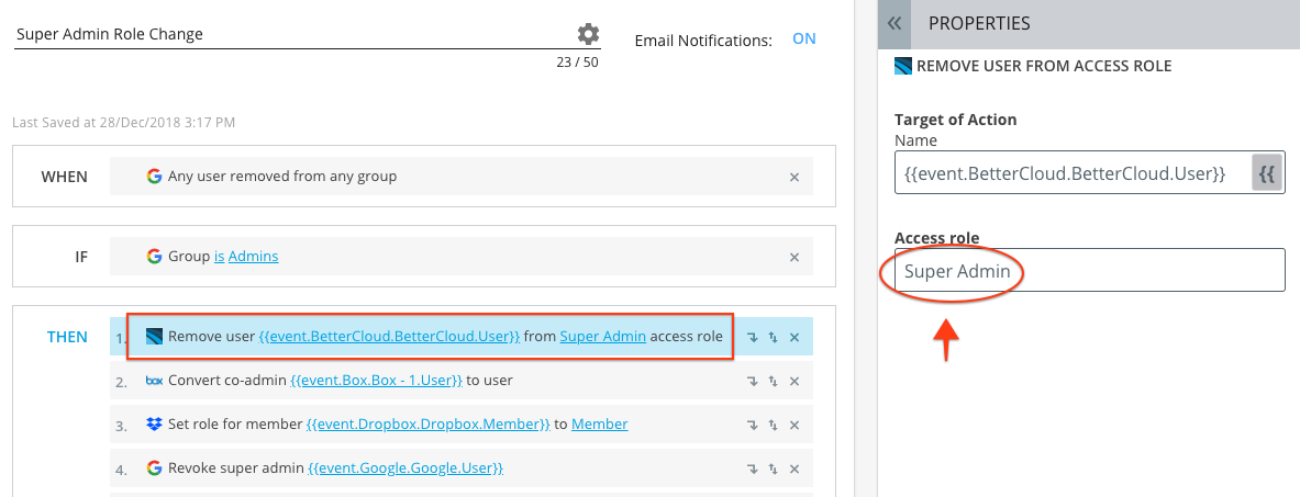 Use Case: Super Admin Role Change