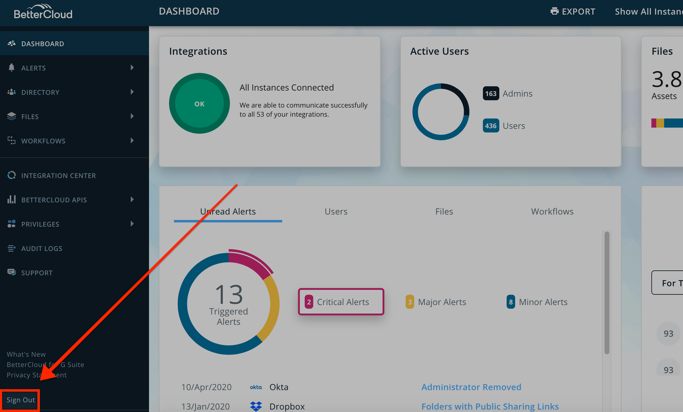 Logging Into BetterCloud