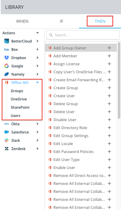 Microsoft 365 in BetterCloud