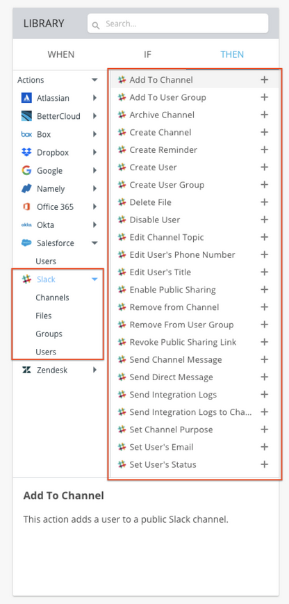 Slack in BetterCloud