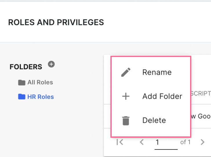 Role Based Privileges