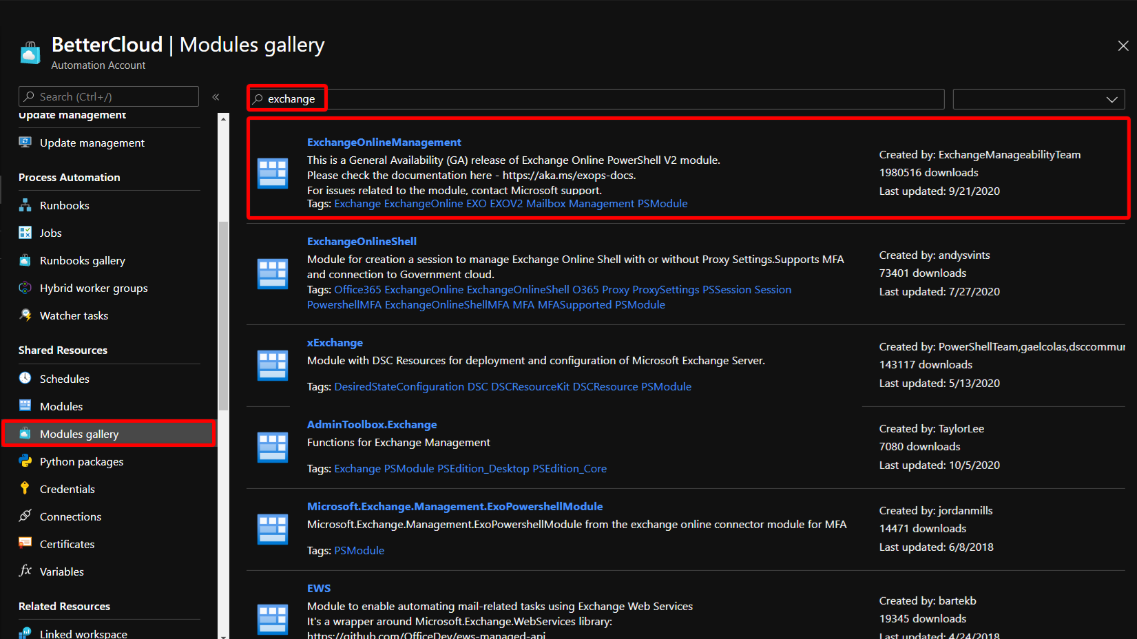 Integrating Azure Automation with BetterCloud