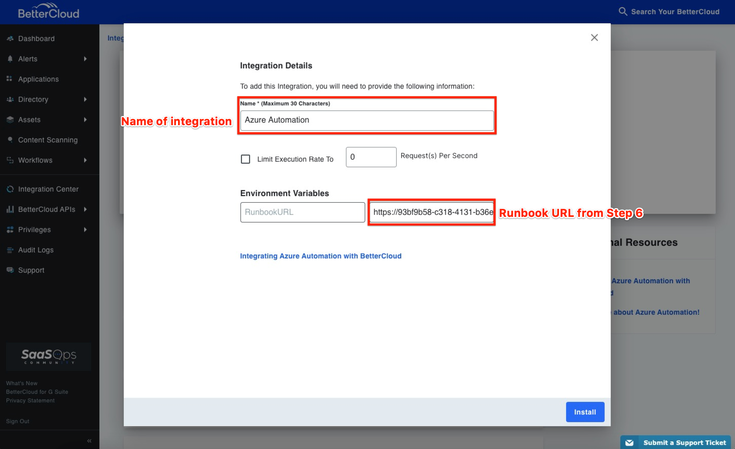 Integrating Azure Automation with BetterCloud