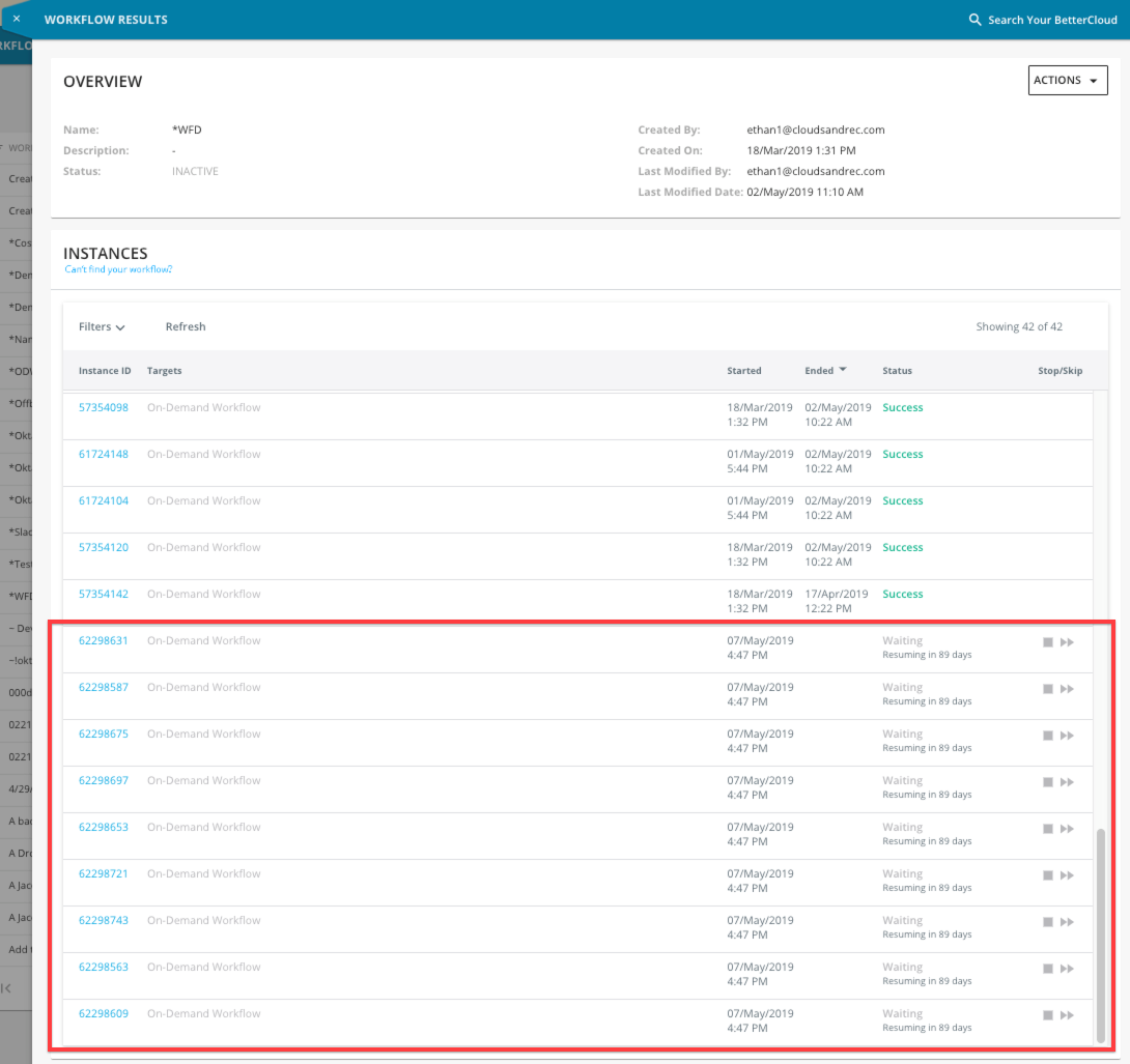 Workflow Troubleshooting