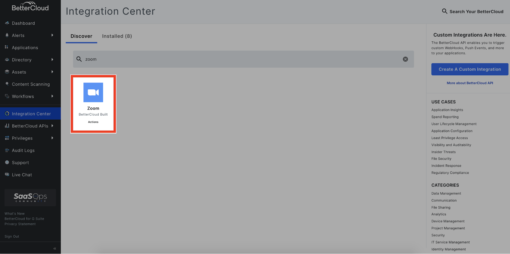 Integrating Zoom with BetterCloud