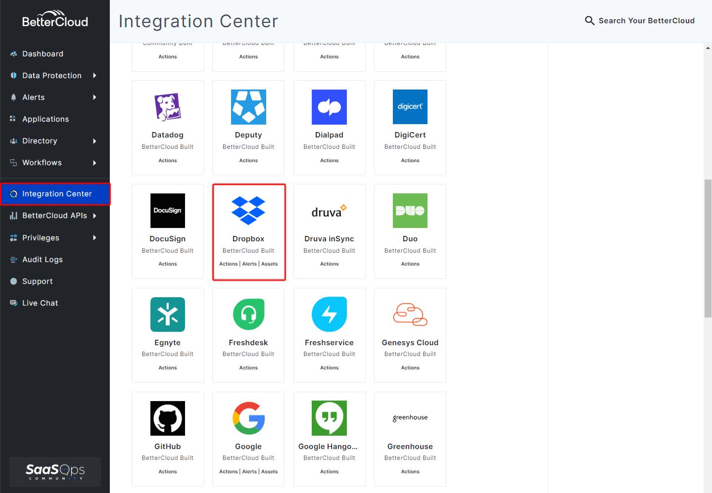 Integrating Dropbox with BetterCloud