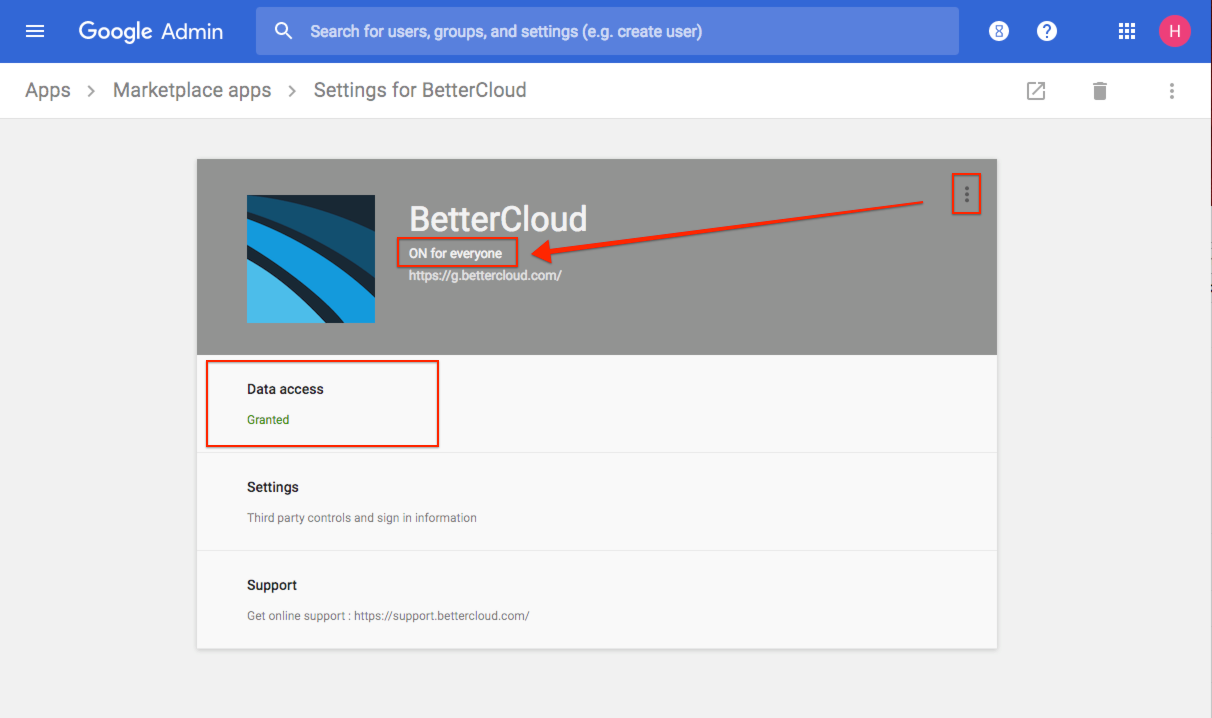 Integrating Google with BetterCloud