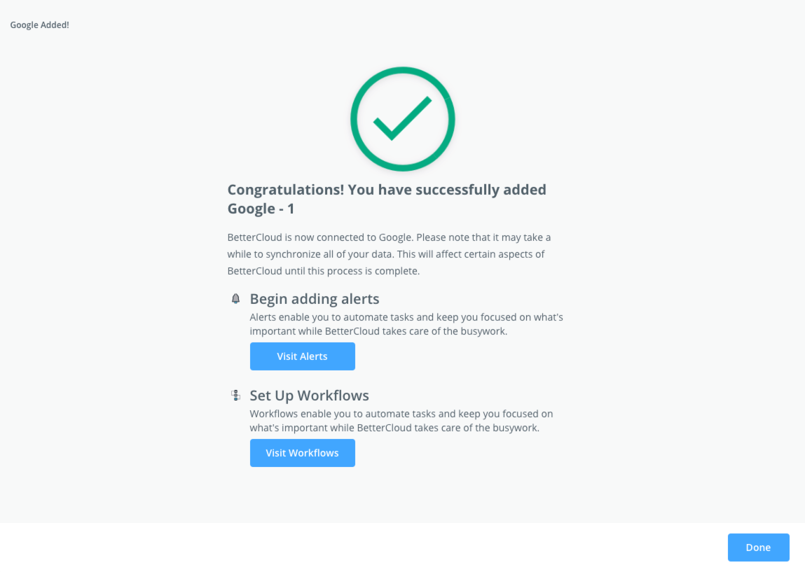 Integrating Google with BetterCloud