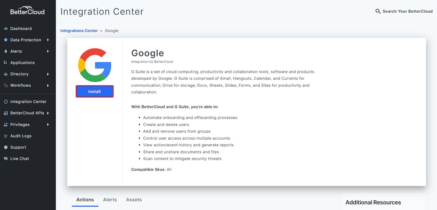 Integrating Google with BetterCloud
