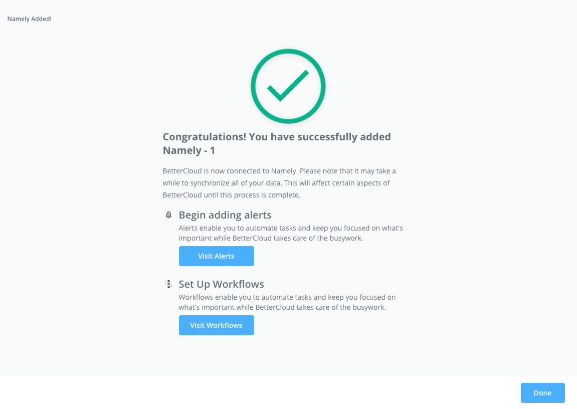 Integrating Namely with BetterCloud