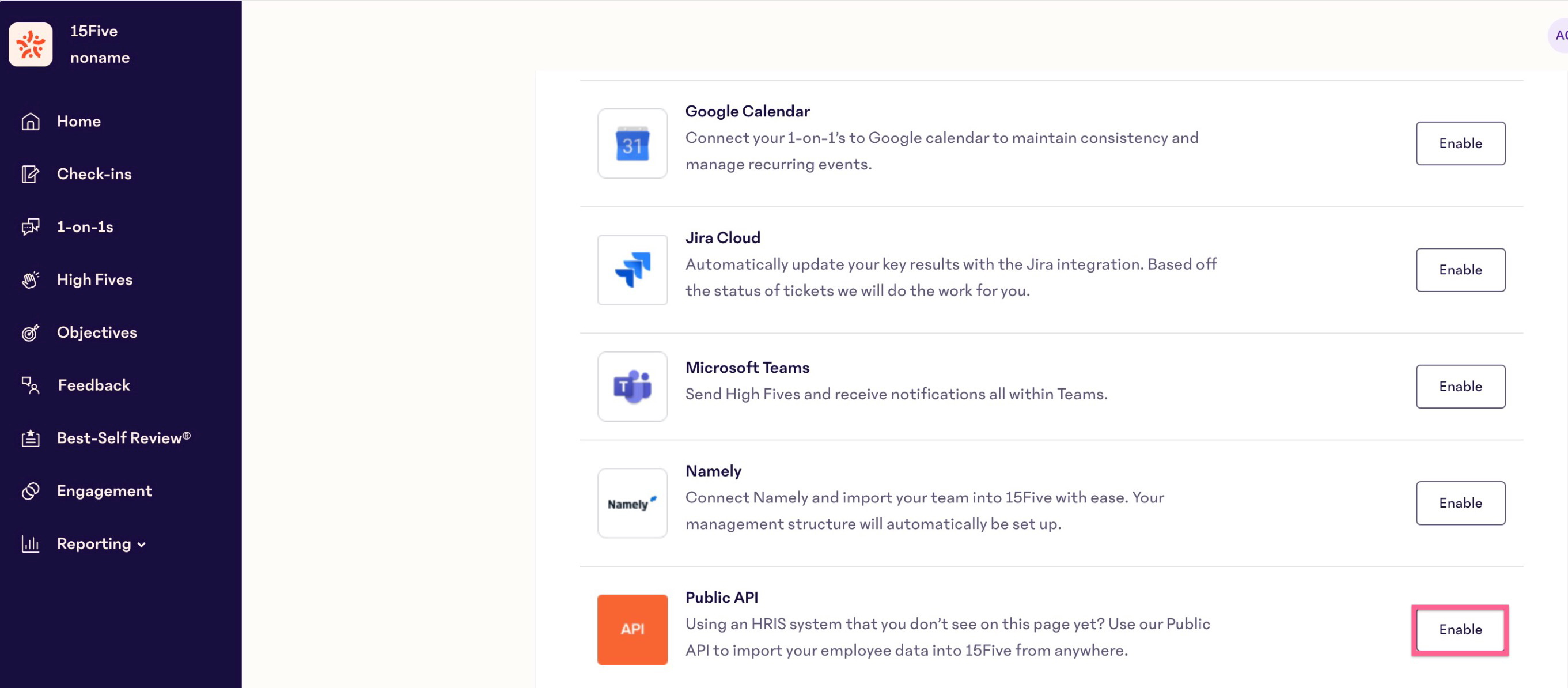 Integrating 15Five with BetterCloud