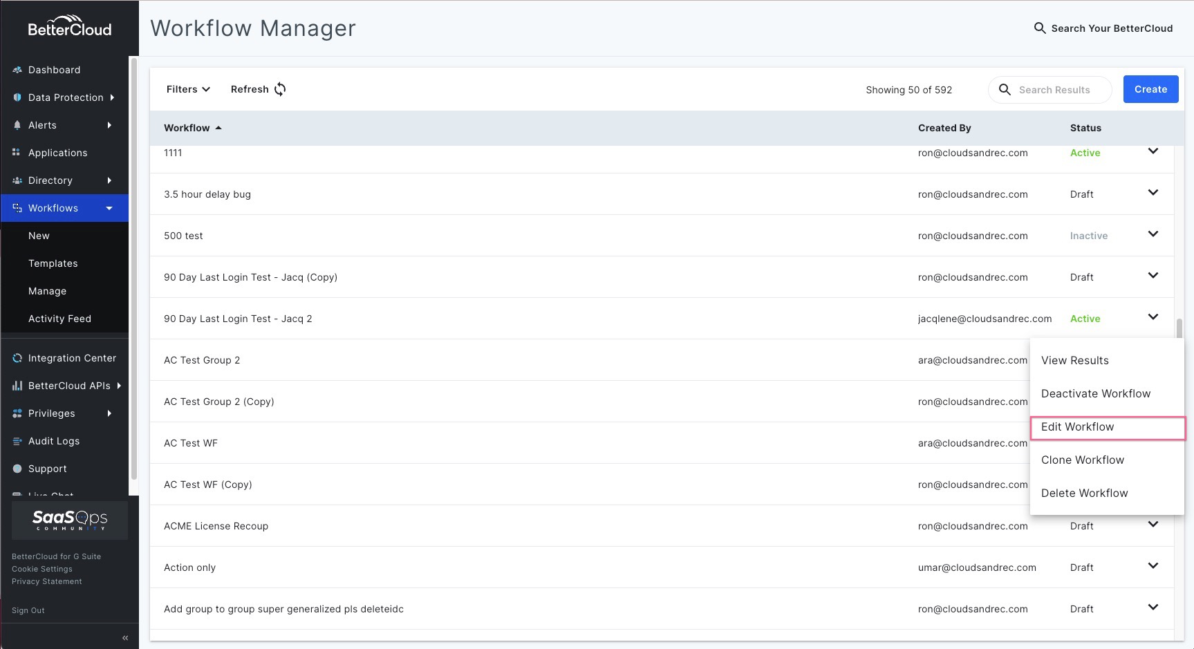 Multi Tab Workflow Management