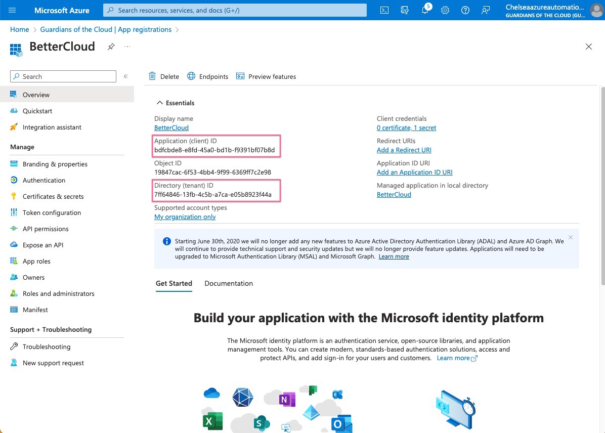 Integrating InTune with BetterCloud