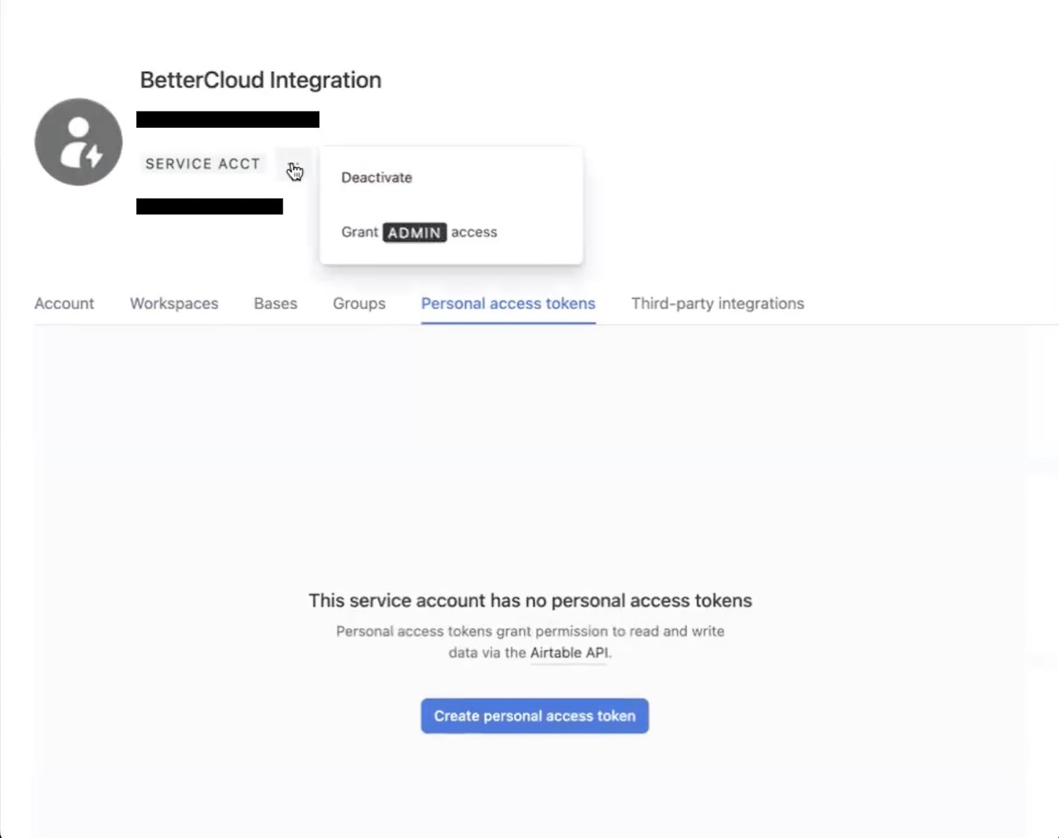 Integrating Airtable with BetterCloud